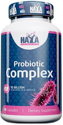 Probiotic Complex 10 Billion Acidophilus & Bifidus, 60 капсули, Haya ...