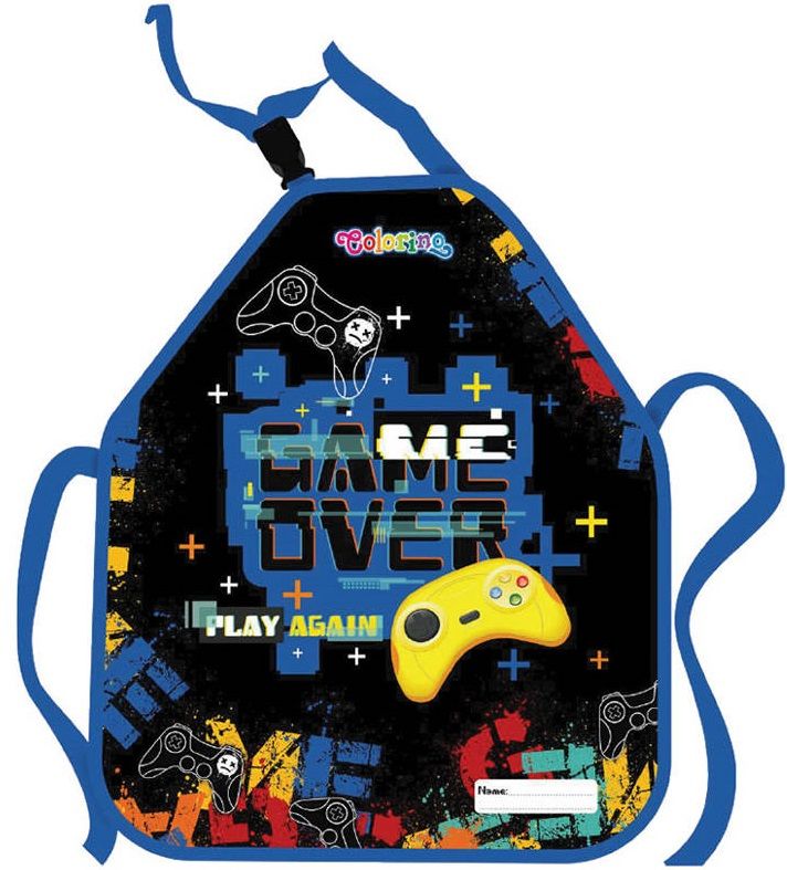 Престилка за творчески занимания Colorino Pinny - Game Over | Ozone.bg