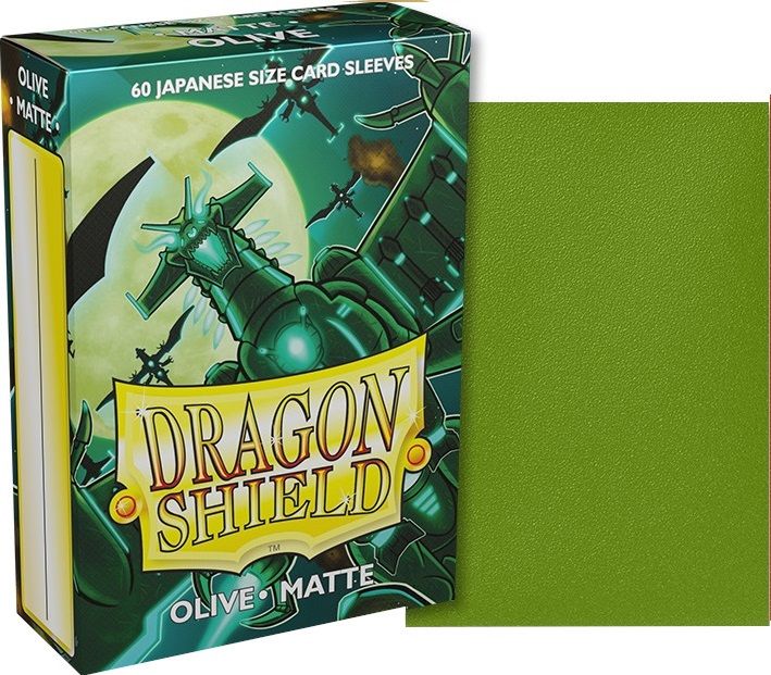 Протектори за карти Dragon Shield Sleeves - Small Matte Olive (60 бр ...