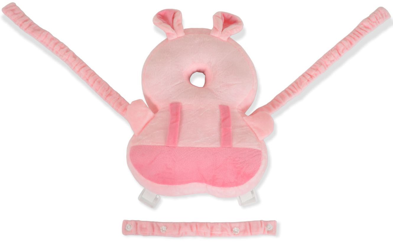 Предпазна възглавница за прохождащи бебета Moni - Rabbit, розова ...