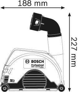 Прахоуловител Bosch - Professional GDE 115/125 FC-T, Ø115-125 mm, Click ...