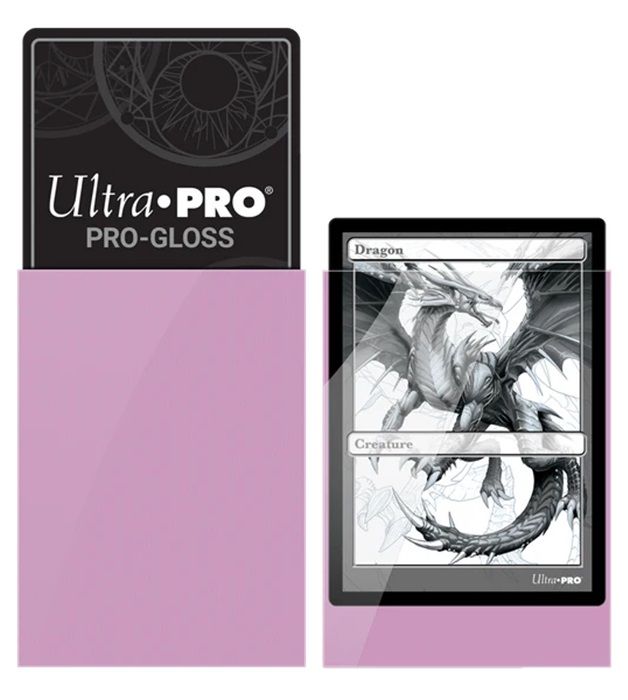 Протектори за карти Ultra Pro - PRO-Gloss Standard Size, Bright Pink ...