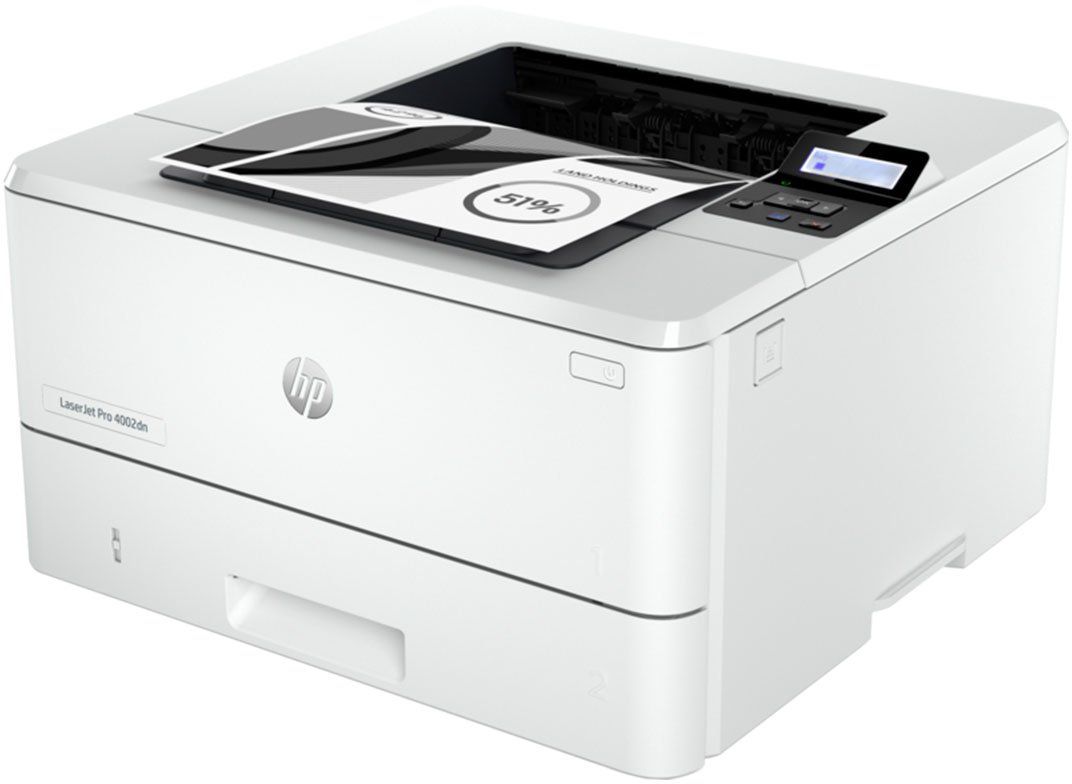 Принтер HP - LaserJet Pro 4002dn, бял | Ozone.bg