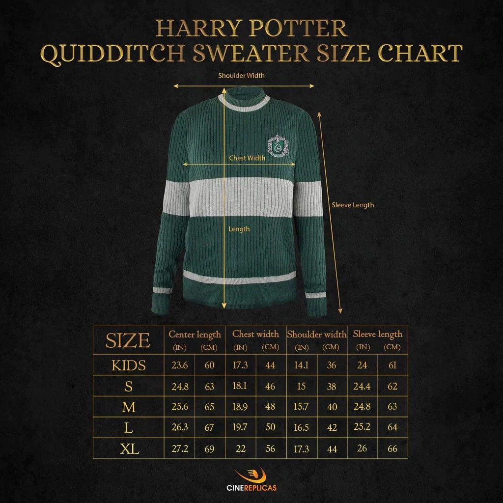 Пуловер CineReplicas Movies: Harry Potter - Slytherin Quidditch, размер ...