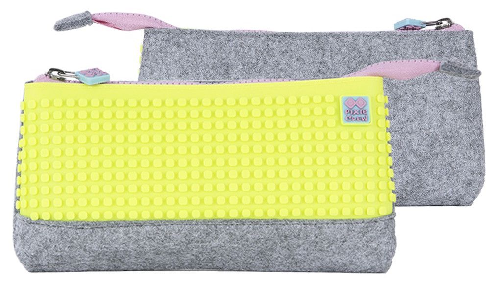 Ученически несесер Pixie Crew PXA-01 – Неоново жълто | Ozone.bg