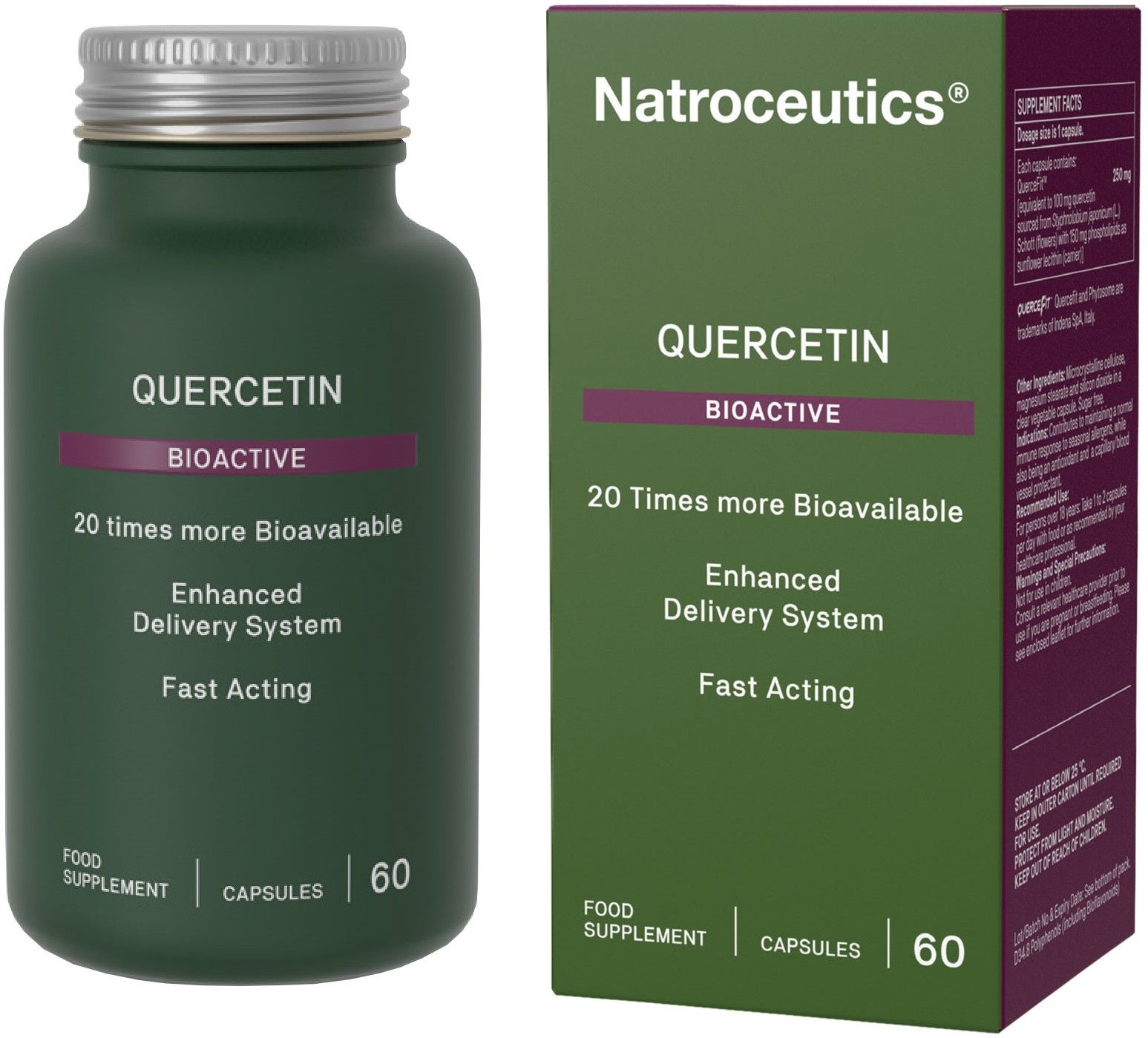 Quercetin Bioactive, 60 капсули, Natroceutics | Ozone.bg
