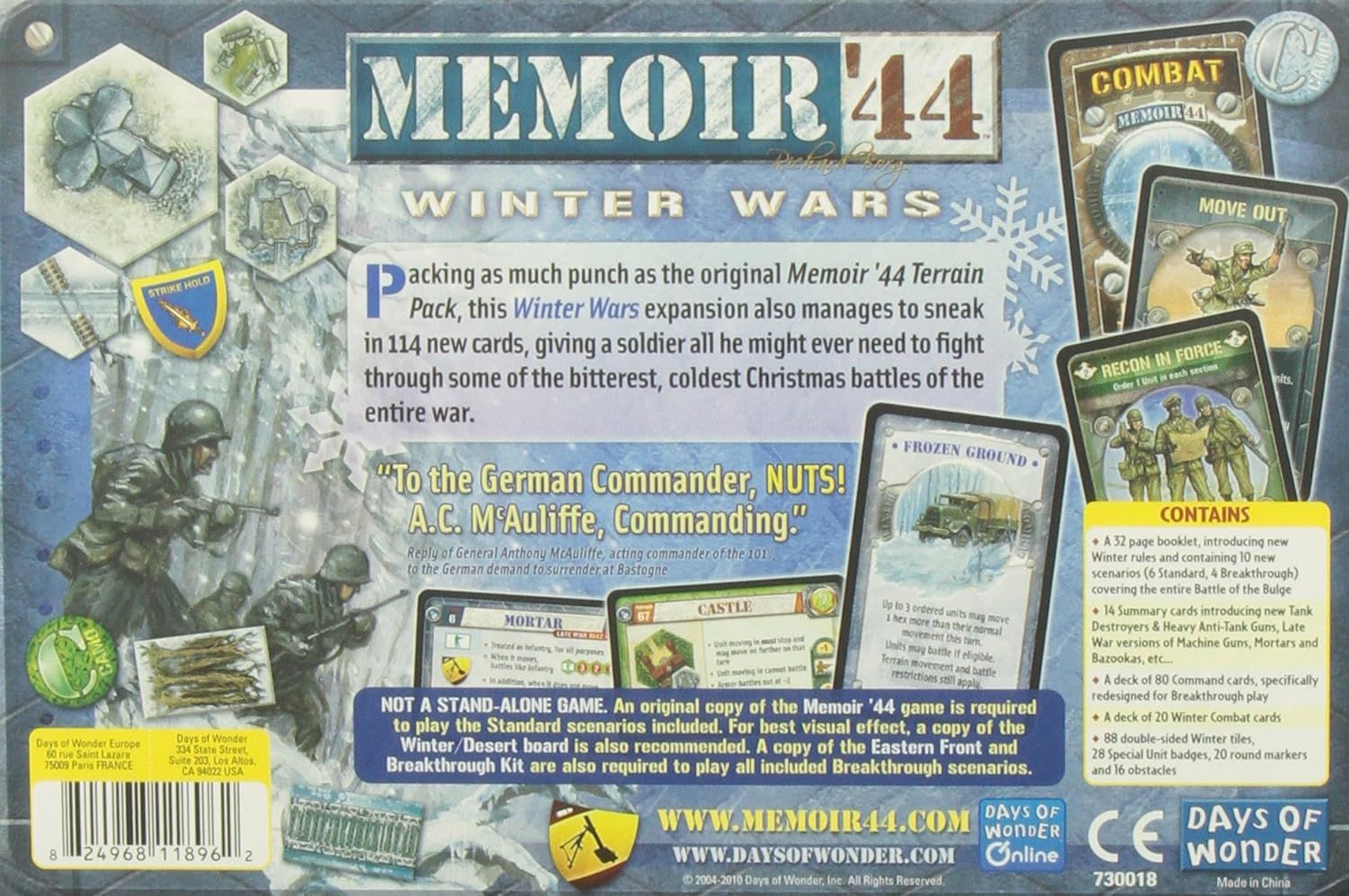 Разширение за настолна игра Memoir '44: Winter Wars | Ozone.bg
