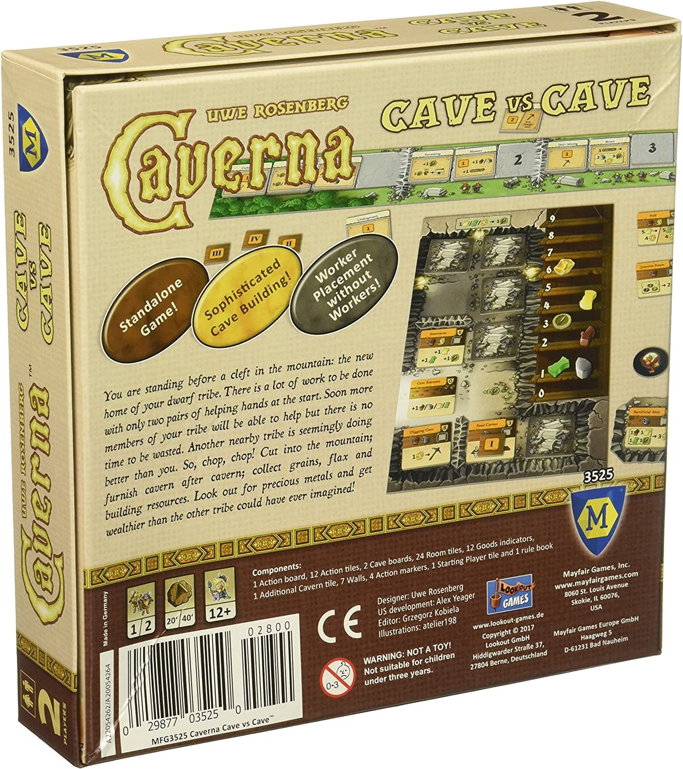 Настолна игра за двама Caverna: Cave vs Cave - Стратегическа | Ozone.bg