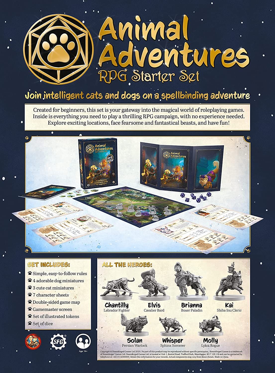 Ролева игра Animal Adventures RPG - Starter Set | Ozone.bg