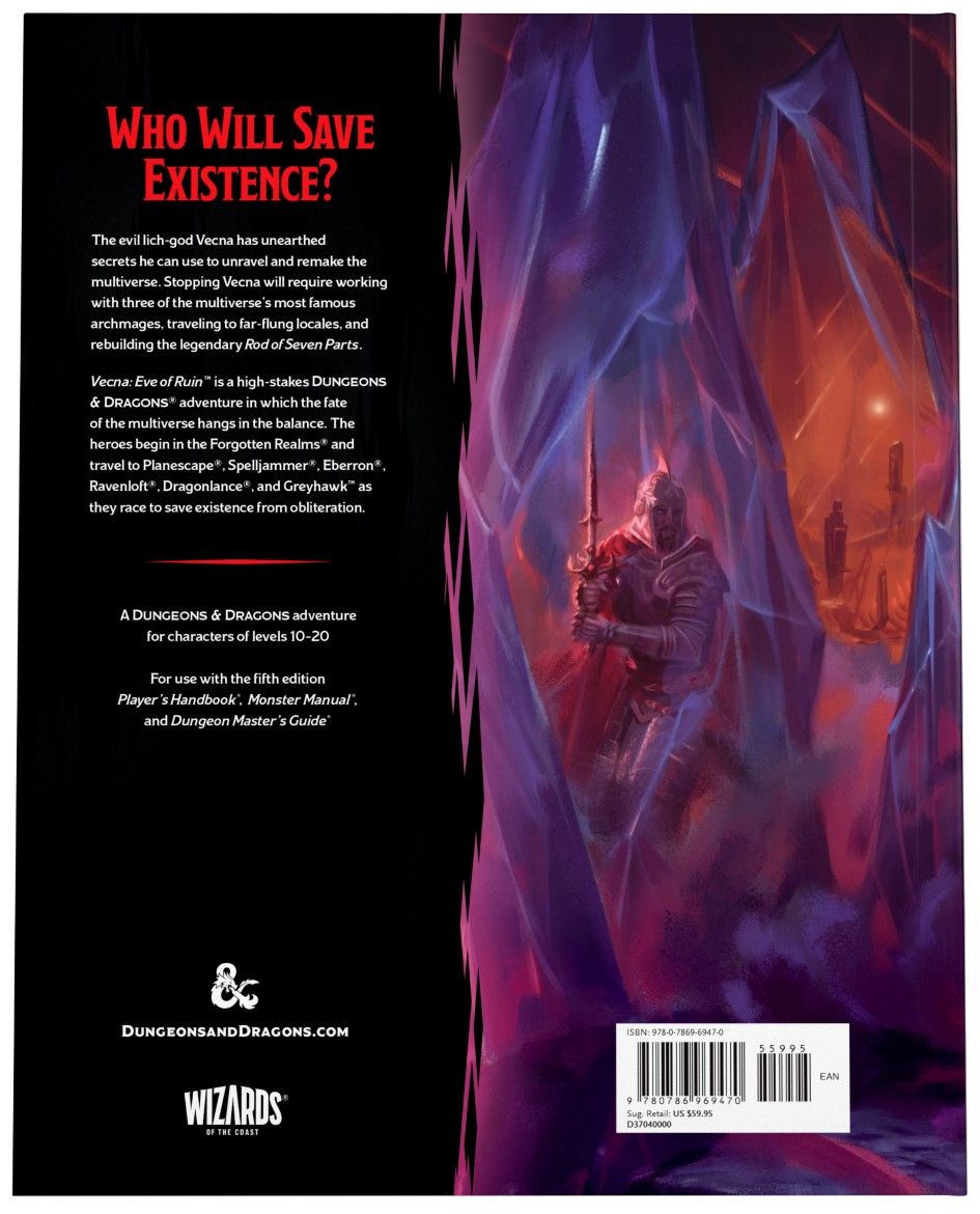 Ролева игра Dungeons & Dragons - Vecna: Eve of Ruin (Hard Cover) | Ozone.bg