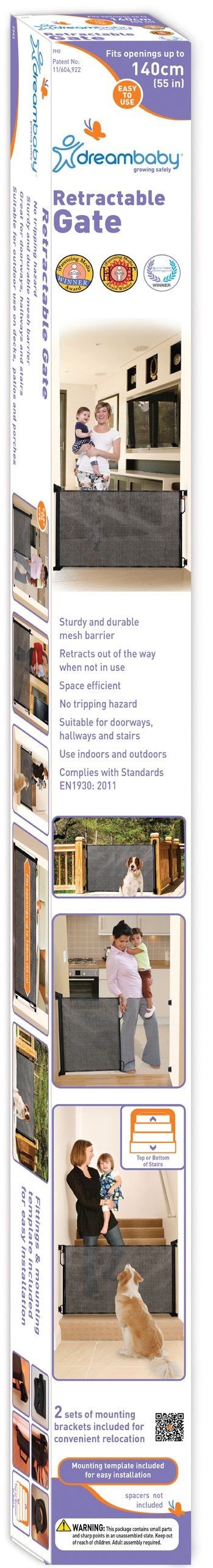 Ролетна преграда за врата Dreambaby - Черна | Добра цена | Ozone.bg