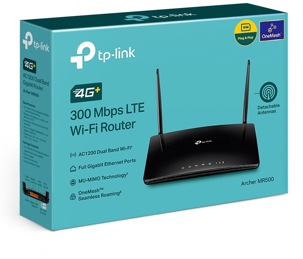 Рутер TP-Link - Archer MR500, 1.2Gbps, черен | Ozone.bg