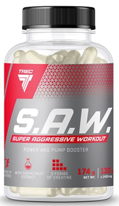 S.A.W Pre-Workout, 120 капсули, Trec Nutrition | Ozone.bg