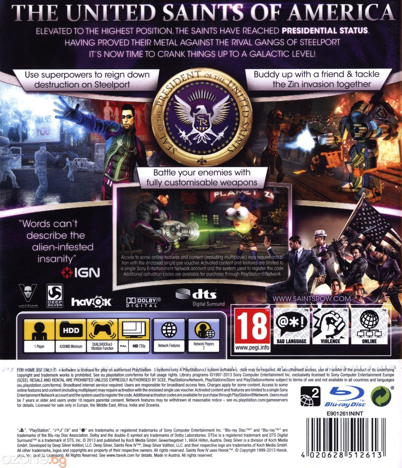 Saint's Row IV Commander in Chief Edition (PS3) | Ozone.bg