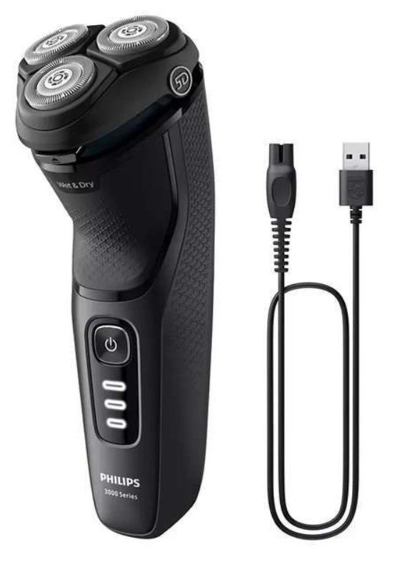 Самобръсначка Philips - S3244/12, 3 глави, черна | Ozone.bg