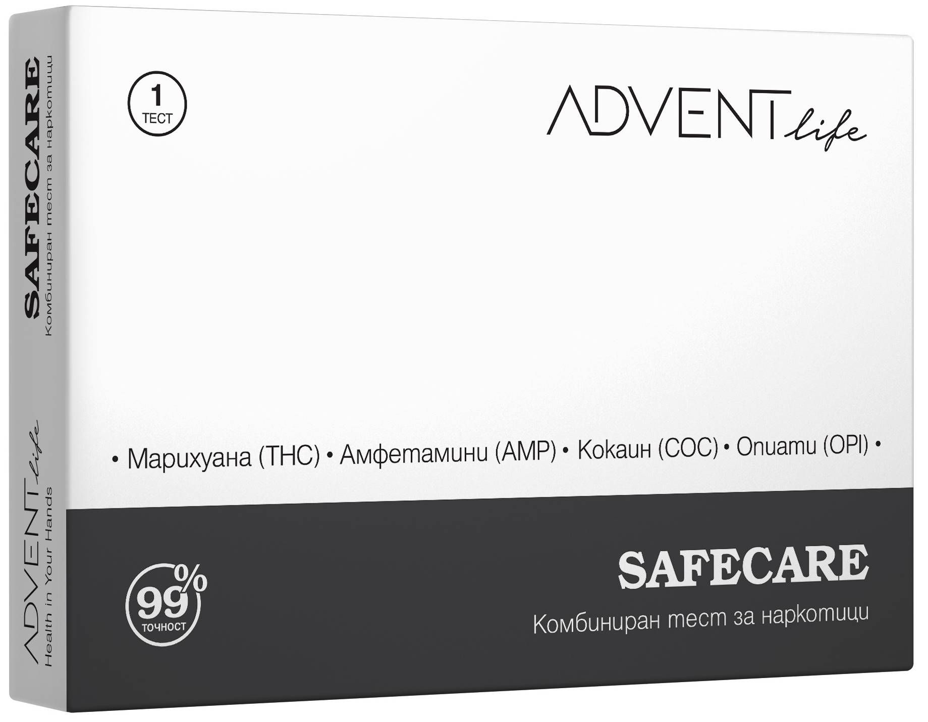 Safecare Комбиниран тест за наркотици, Advent Life | Ozone.bg
