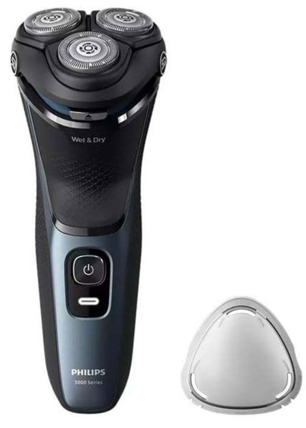 Самобръсначка Philips - S3144/00, 3 глави, тъмносиня | Ozone.bg