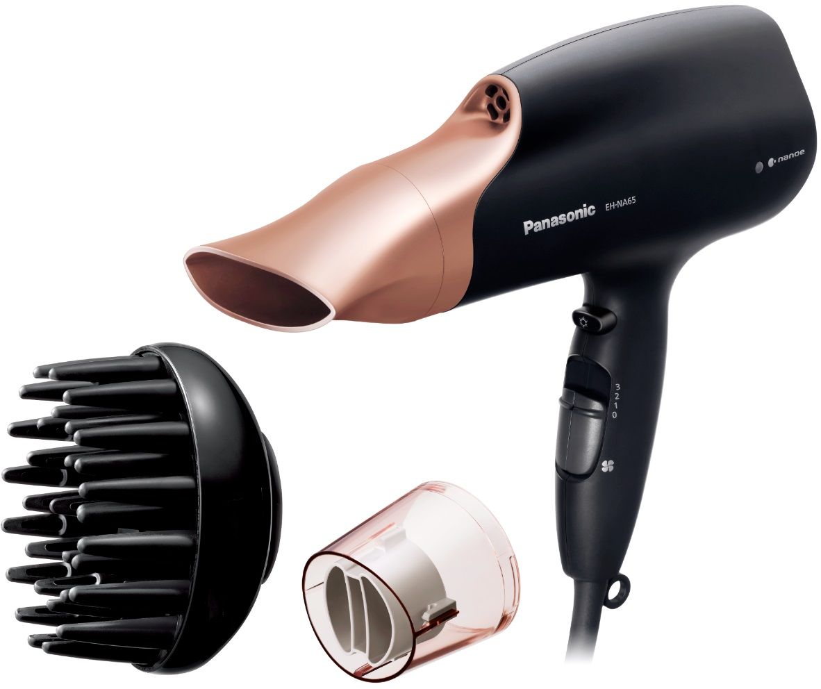 Сешоар Panasonic - EH-NA65, 2000W, 4 степени, черен/златист | Ozone.bg