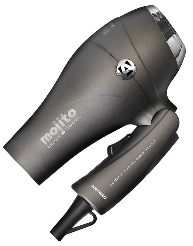 Сгъваем сешоар Artero - Mojito, 1000W, 2 степени,, сребърен | Ozone.bg