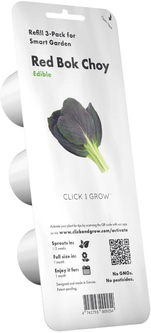 Семена Click and Grow - Червен Бок Пак Чой, 3 пълнителя | Ozone.bg