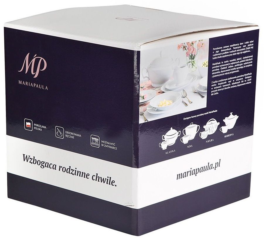 Сервиз за хранене Maria Paula - Moderna, 18 части, бял | Ozone.bg