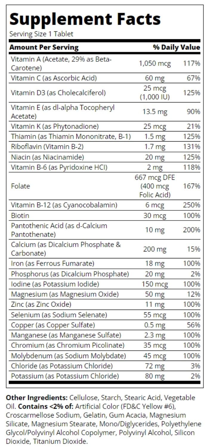 Sentry Multivitamin & Multimineral, 130 таблетки, 21st Century | Ozone.bg
