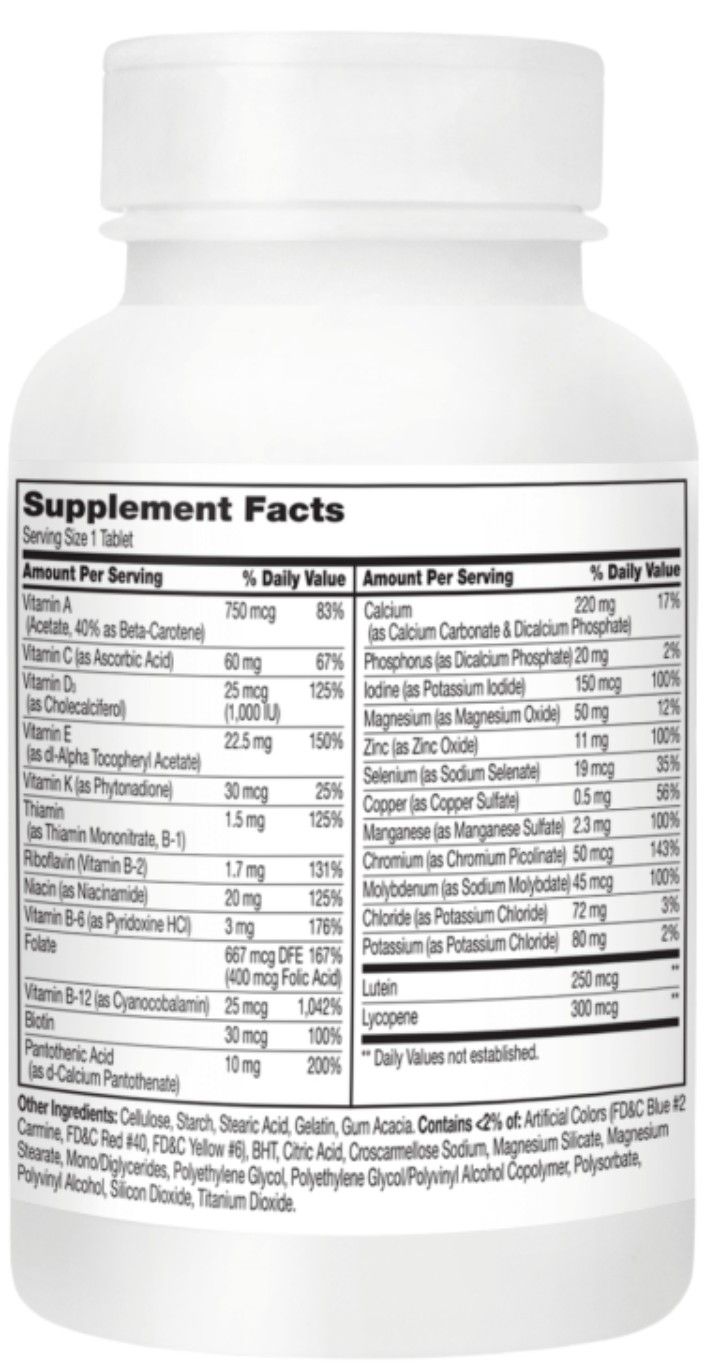 Sentry Senior Multivitamin & Multimineral, 125 таблетки, 21st Century ...