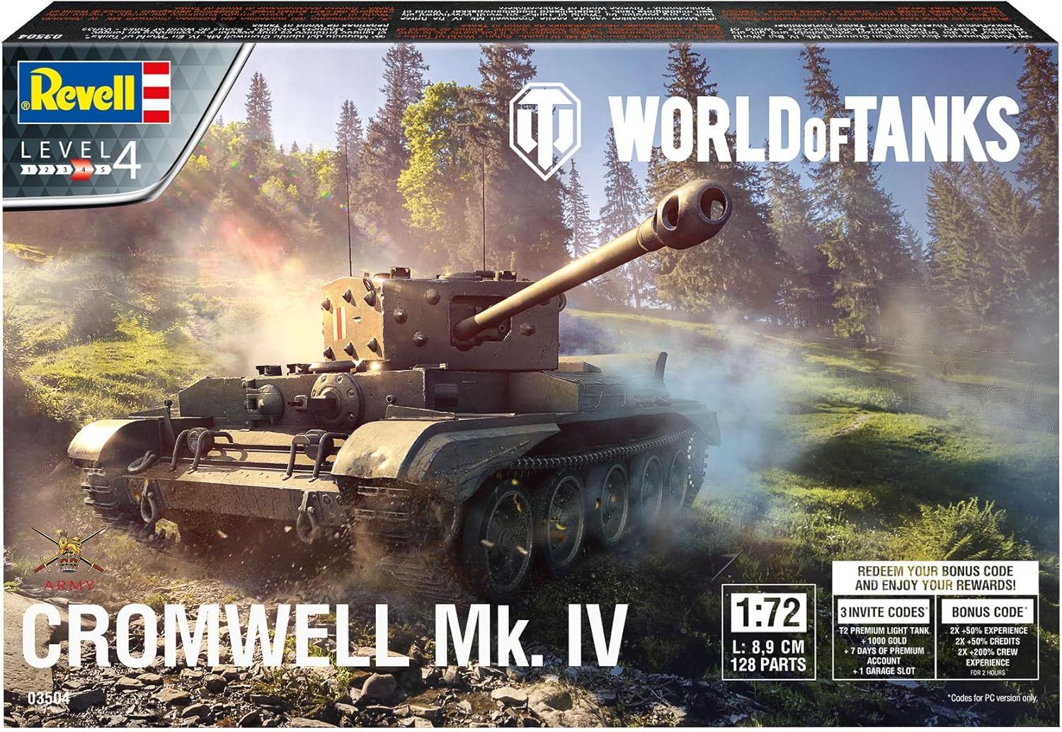 Сглобяем модел Revell Военни: Танкове - Cromwell Mk. IV "World of Tanks" | Ozone.bg