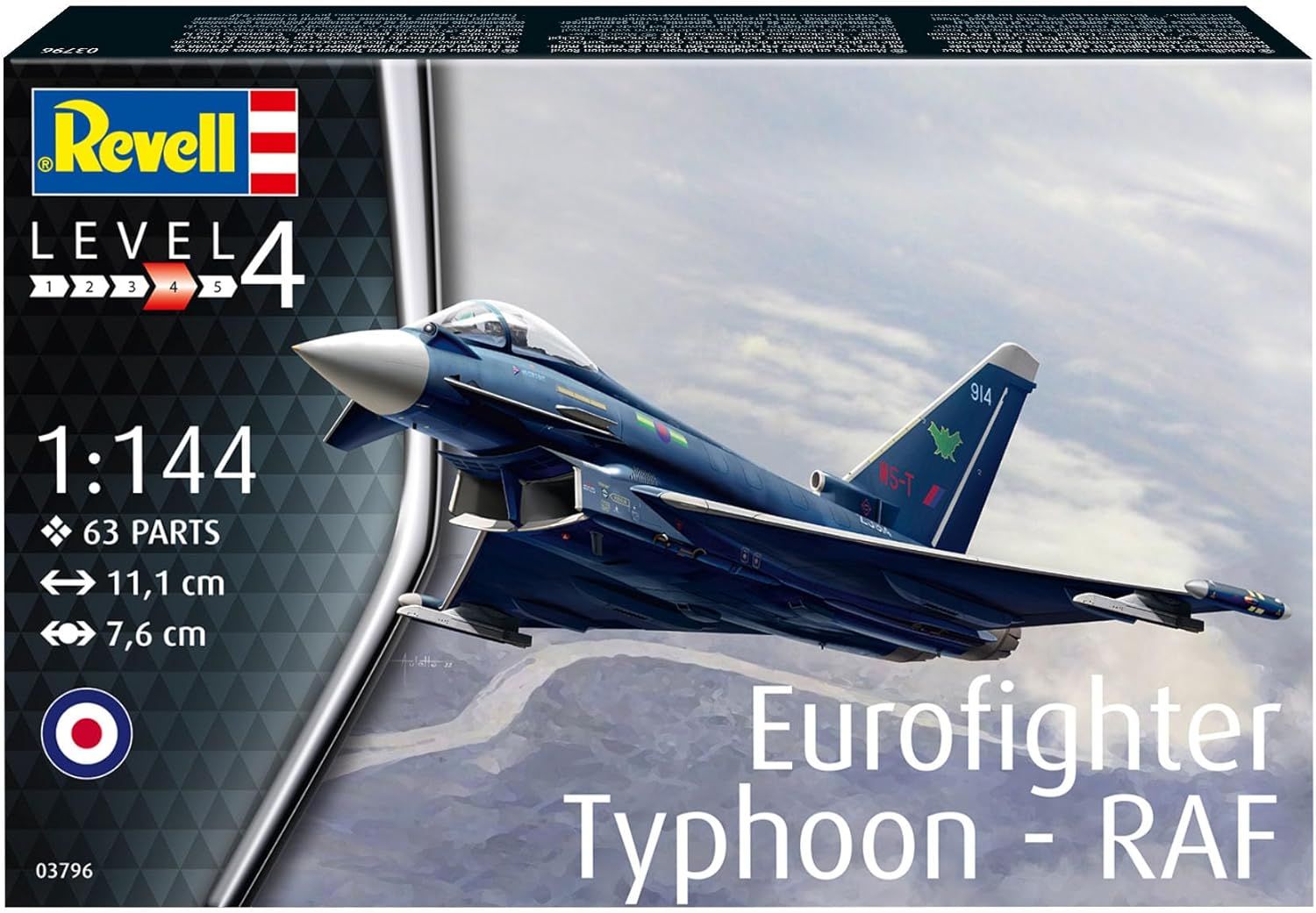 Сглобяем модел Revell Военни: Самолети - Eurofighter Тайфун RAF | Ozone.bg