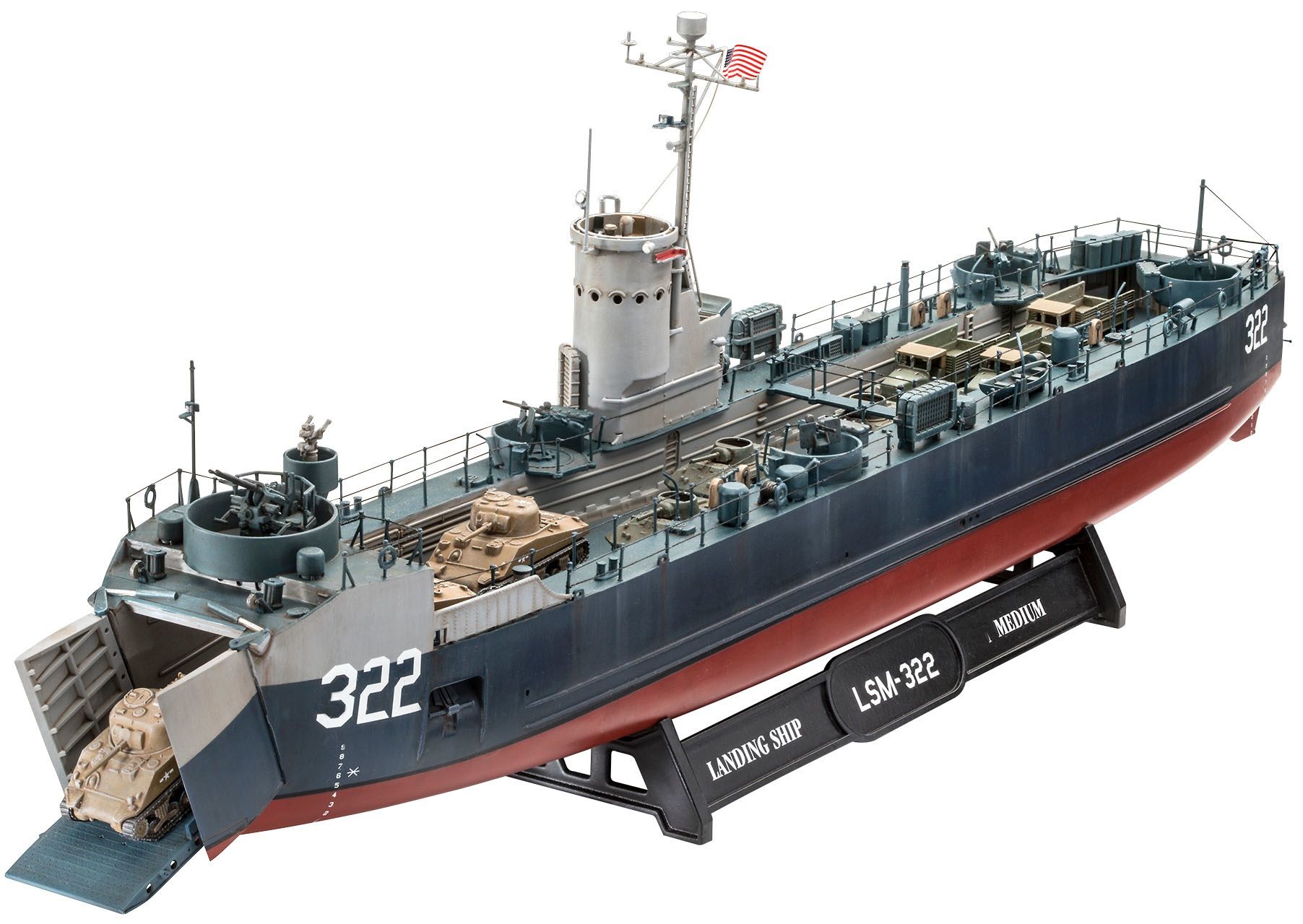 Сглобяем модел Revell Военни: Кораби - Военноморски десантен кораб ...