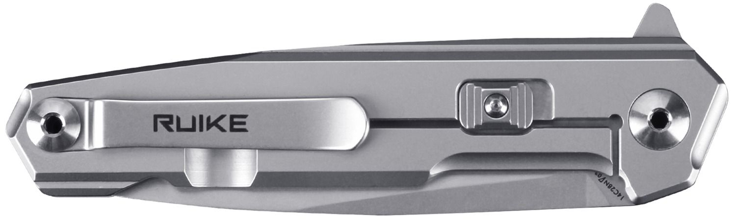 Сгъваем джобен нож Ruike P875-SZ - Сребрист, гравиран | Ozone.bg