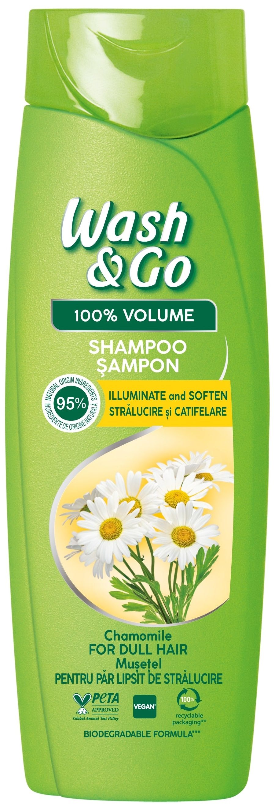 Wash & Go Шампоан за коса, лайка, 360 ml | Ozone.bg