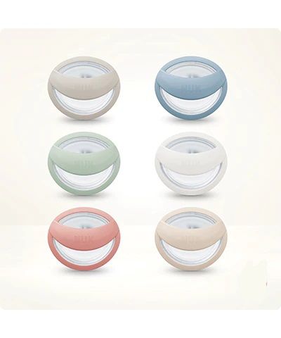 Силиконови залъгалки NUK Mommy Feel - 0-9 месеца, 2 броя, розова и бежова | Добра цена | Ozone.bg