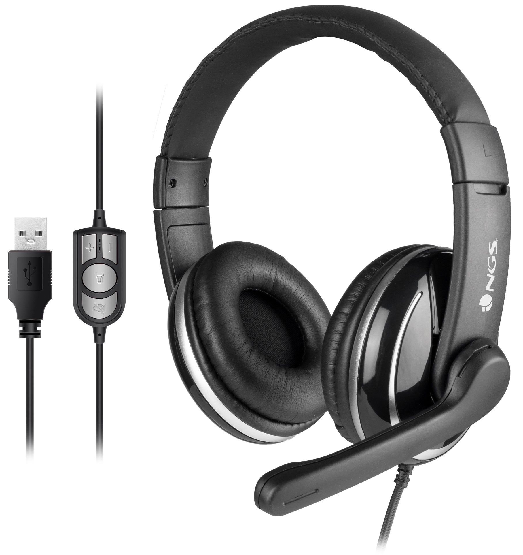 Слушалки с микрофон NGS - VOX 800, черни | Ozone.bg