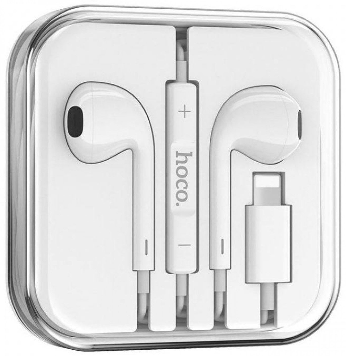 Слушалки с микрофон Hoco - M80 Original Lightning, бели | Ozone.bg