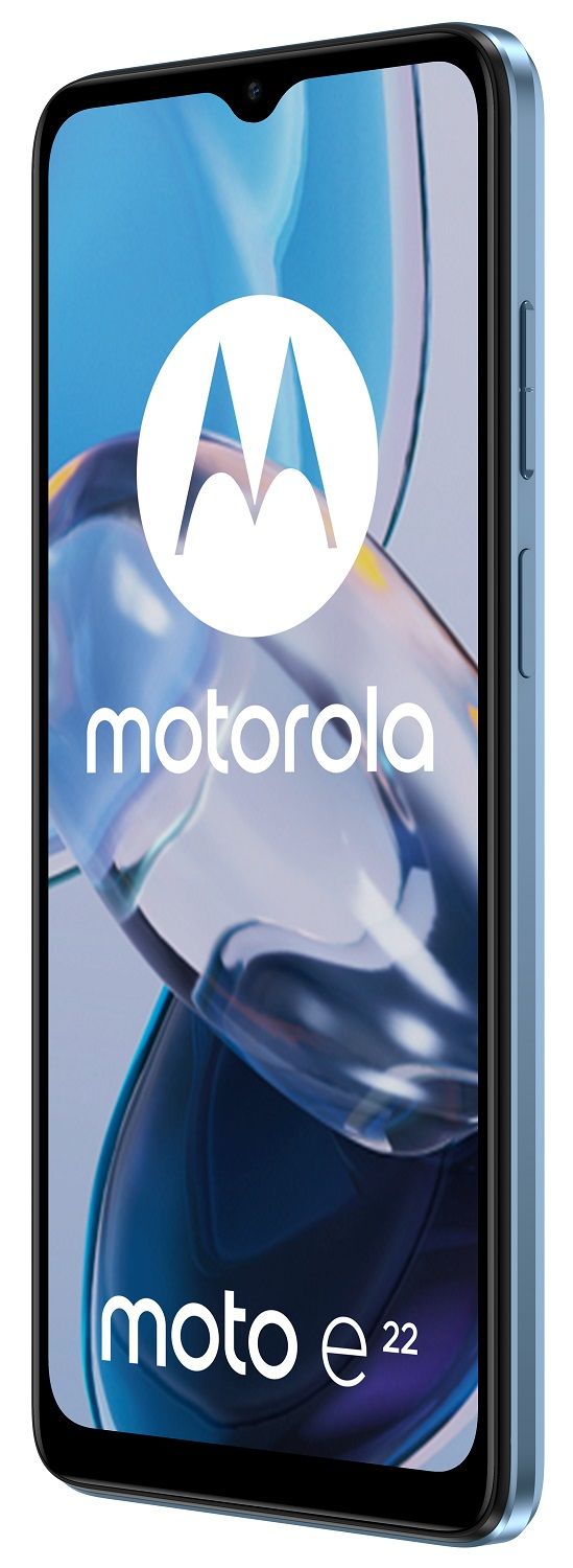 Смартфон Motorola - Moto E22, 6.5", 4/64GB, Cristal Blue | Ozone.bg