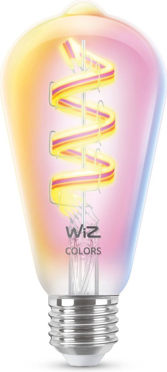 Смарт крушка WiZ - 6.3W LED, E27, ST64, RGB, dimmer | Ozone.bg