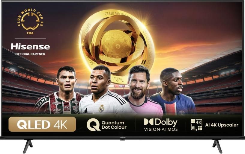 Смарт телевизор Hisense - 50E7NQ, 50", QLED, 4K, черен ТОП цена | Ozone.bg