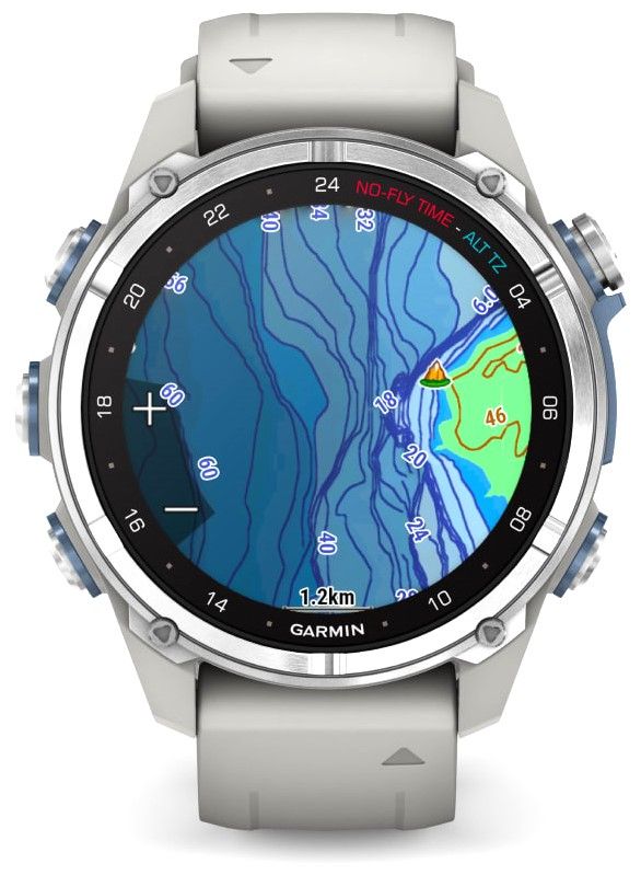 Смарт часовник Garmin - Descent MK3, 43 mm, 1.2'', Steel Grey | Ozone.bg