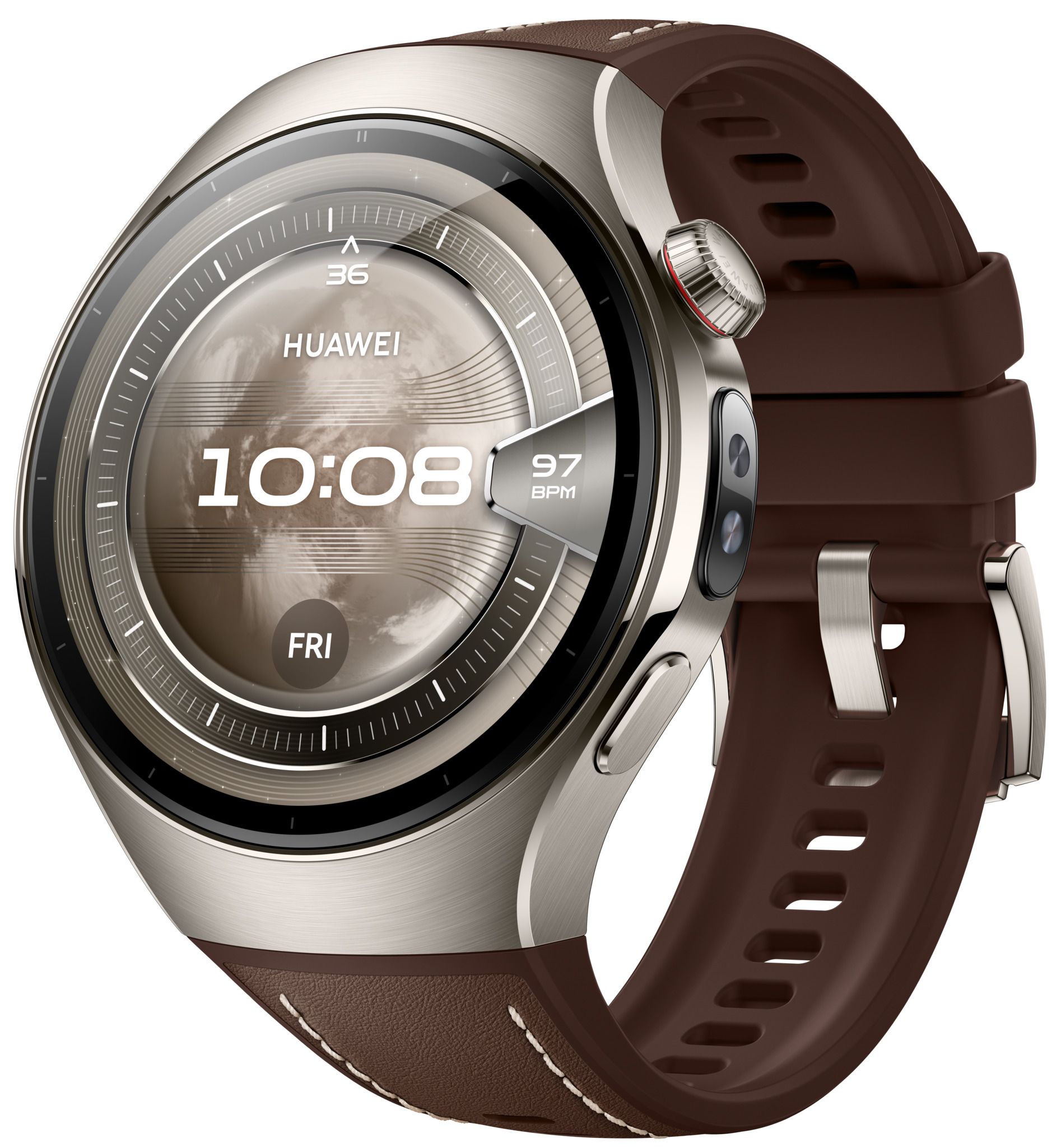 Смарт часовник Huawei - Watch 5, 46 mm, 1.5'', Jupiter Brown | Ozone.bg