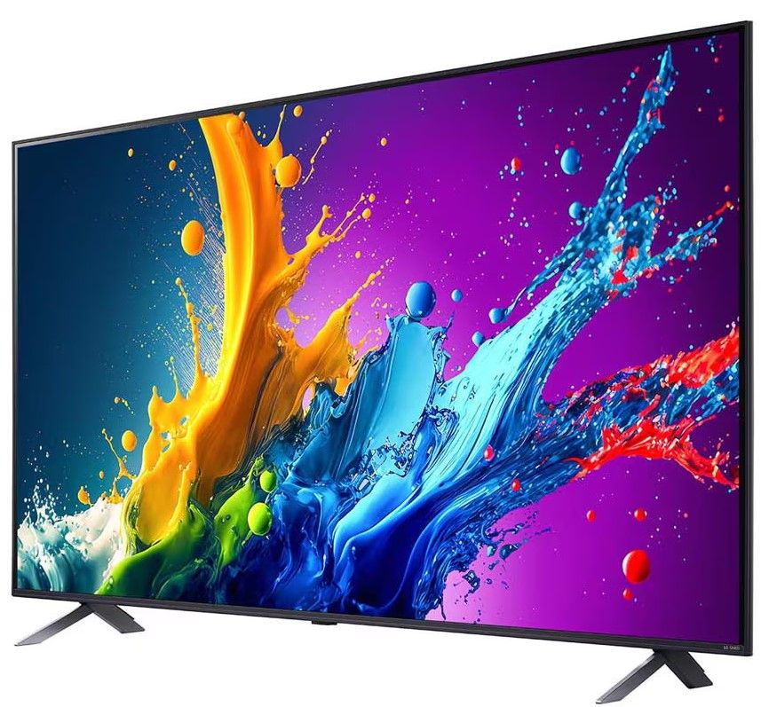 Смарт телевизор LG - 43QNED80T3A, 43'', QNED, 4K, сив ТОП цена | Ozone.bg