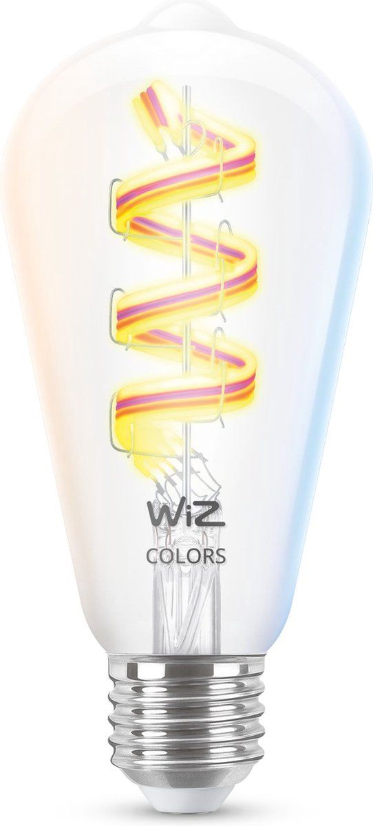 Смарт крушка WiZ - 6.3W LED, E27, ST64, RGB, dimmer | Ozone.bg