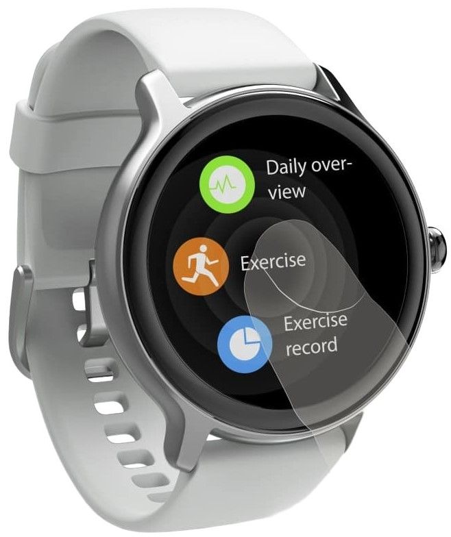 Смарт часовник Hama - Fit Watch 4910, 45mm, 1.09'', бял | Ozone.bg