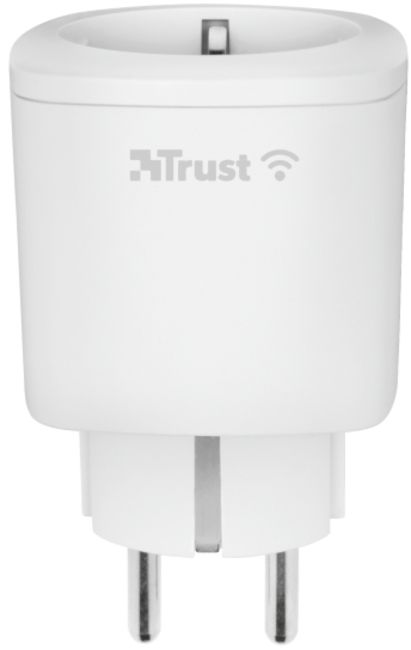 Смарт контакт Trust - Smart WiFi, 1 гнездо, бял | Ozone.bg