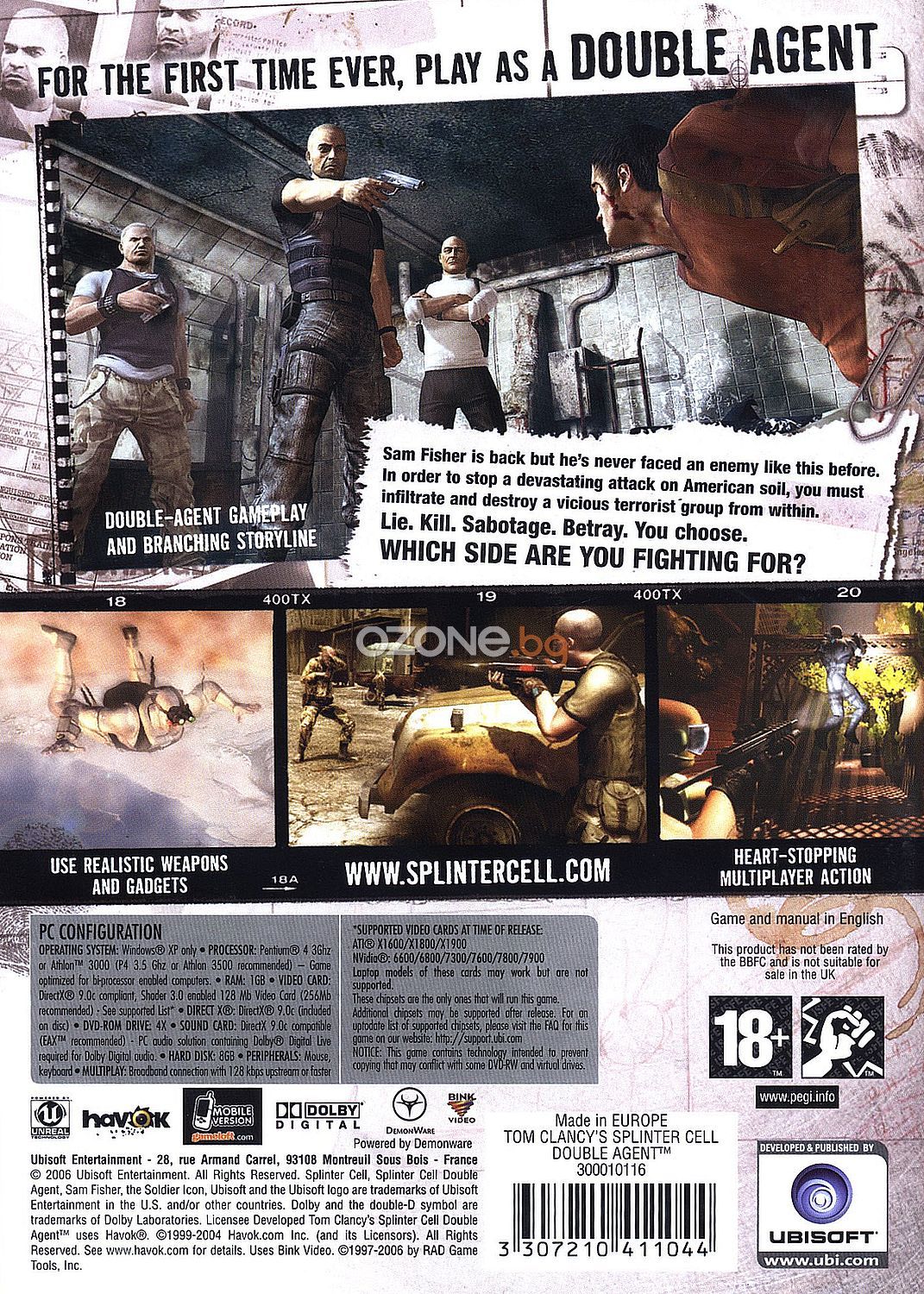 Splinter Cell Double Agent (PC) | Ozone.bg