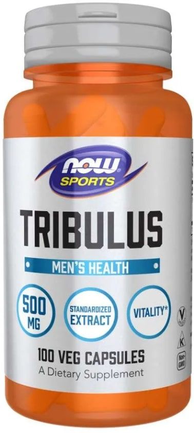 Sports Tribulus, 500 mg, 100 капсули, Now | Ozone.bg