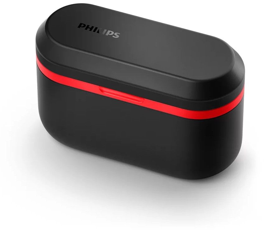 Спортни слушалки Philips - TAA7507BK/00, TWS, ANC, черни/червени | Ozone.bg