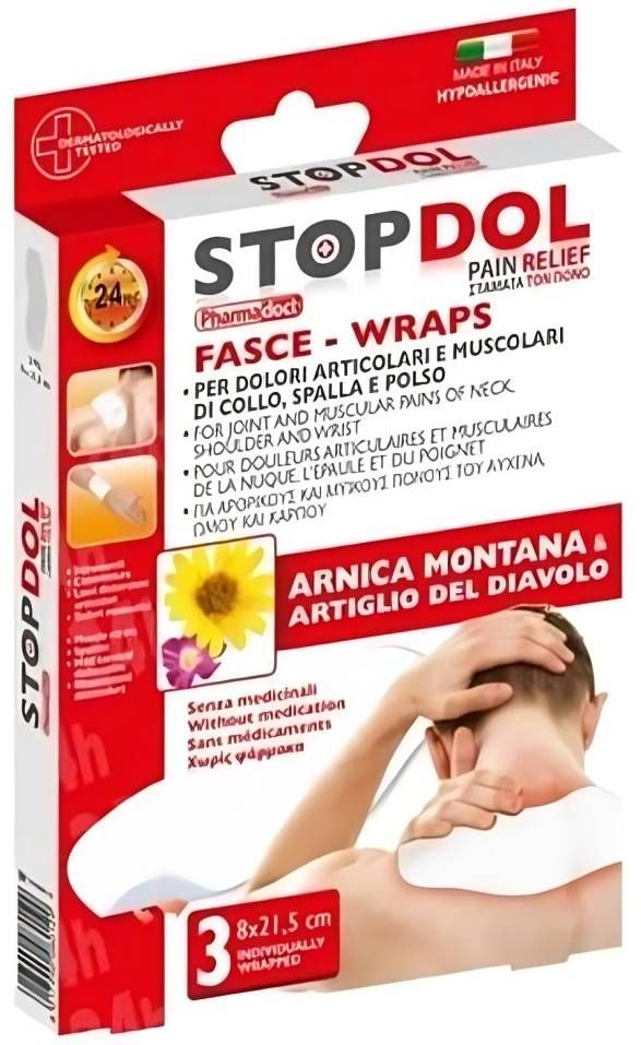 Stop Dol Pain Relief Пластири за болки във врата, 3 броя, Pharmadoct ...