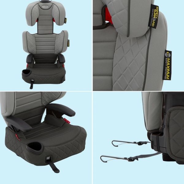 Столче за кола Graco - Affix LX Isocatch, 15-36 kg, с IsoFix, Nickel ...