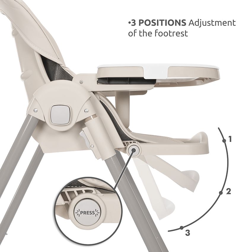 Столче за хранене Lorelli - Primapapa, Beige | Добра цена | Ozone.bg